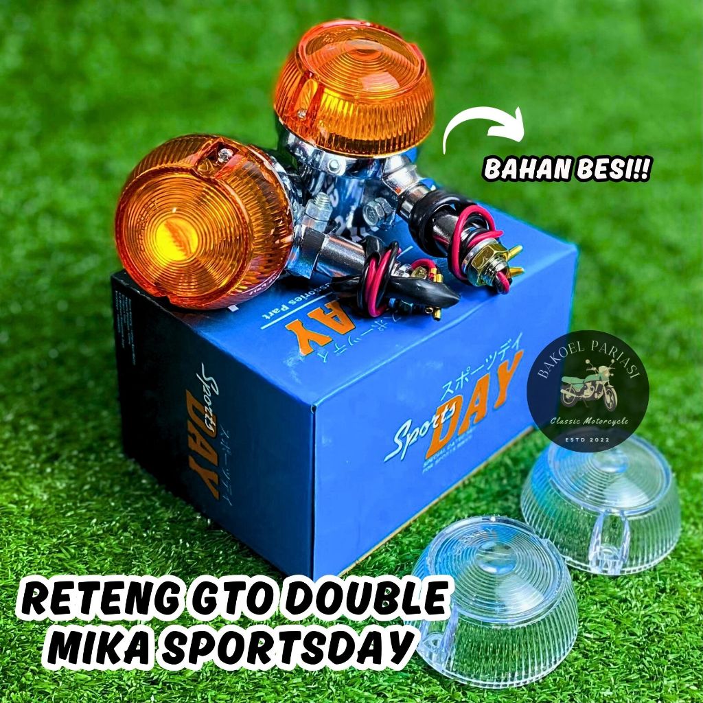 Jual Lampu Sein Bulat GT Reteng Mini Mata Kucing GN125 HD ABS Reteng CB ...