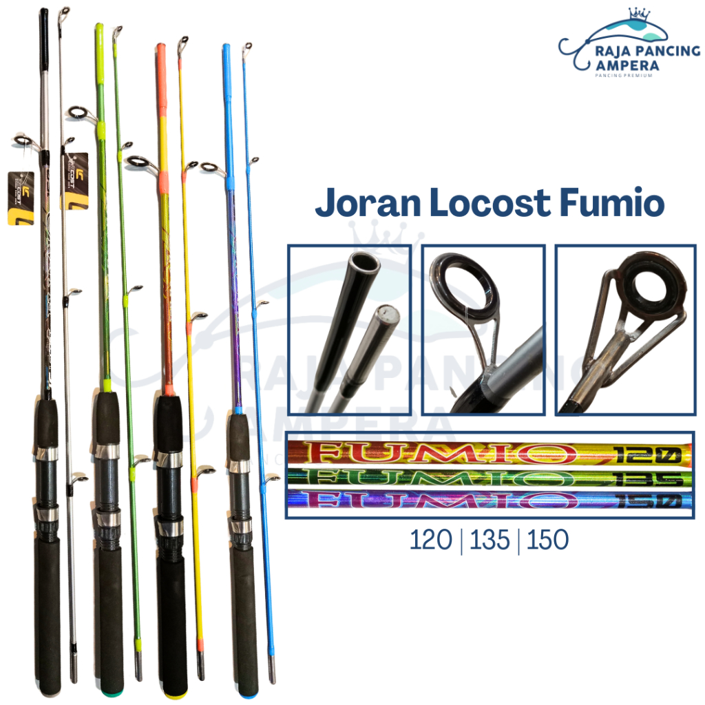 Jual Joran Spinning Locost Fumio | Stik Pancing Murah Kolaman Fiber ...