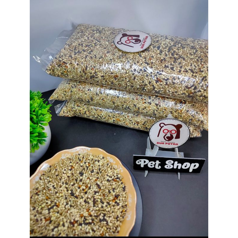 Jual Milet campur pakan burung kenari 500gram | Shopee Indonesia