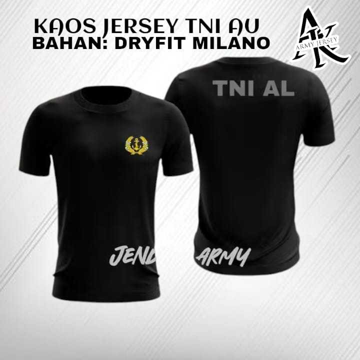 Jual Kaos Jersey TNI AL kaos running TNI Angkatan Laut Bahan DRYFIT MILANO Bisa COD | Shopee ...