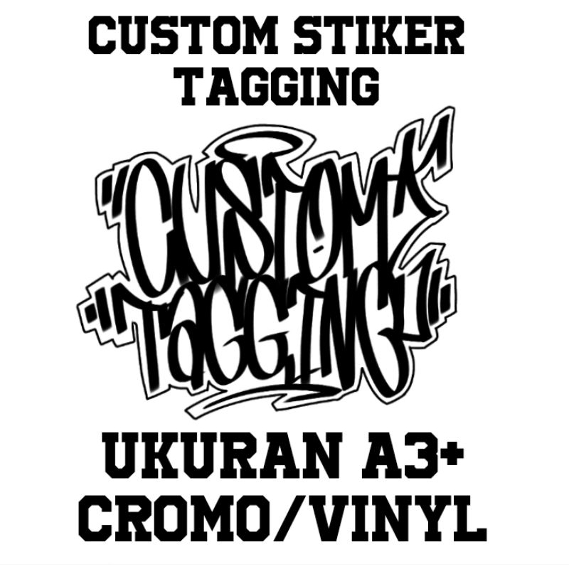 Jual sticker custom/sticker custom tagging/sticker custom graffiti ...