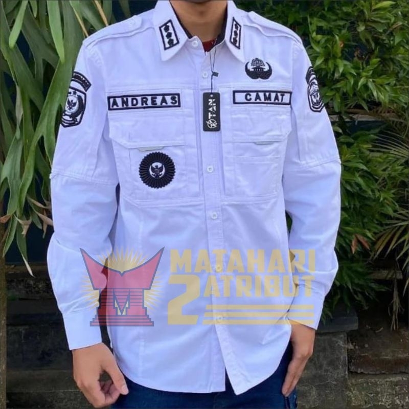 Jual kemeja tactikal custom full bordiran timbul bordir 3D | Shopee ...