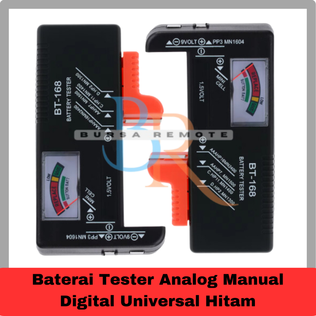 Jual Baterai Tester Analog Manual Digital Universal Hitam Alat ...