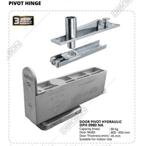 Jual ENGSEL PIVOT LANTAI HIDROLIK / DOOR PIVOT HYDRAULIC DKS 0980 NA ...