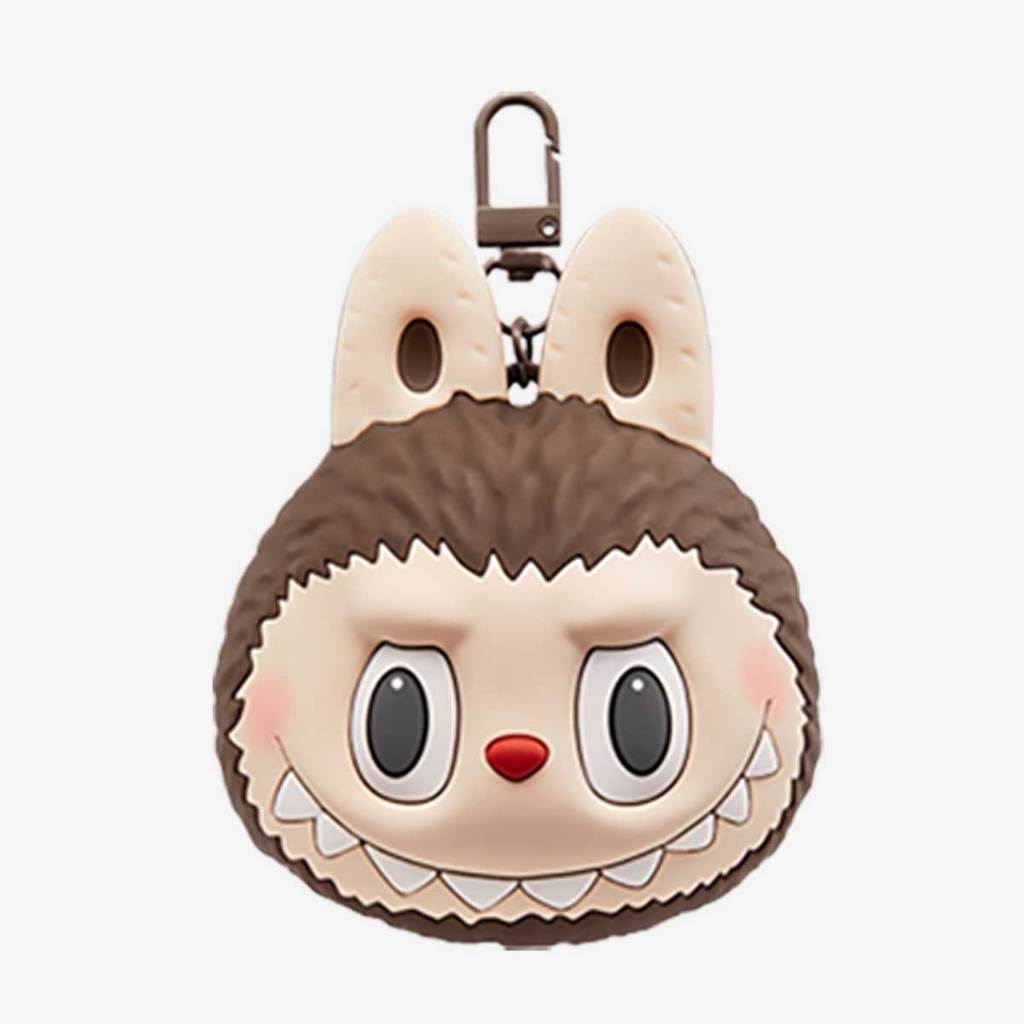 Jual LABUBU Originals-Brown Silicone Earphone Bag - Original Popmart ...
