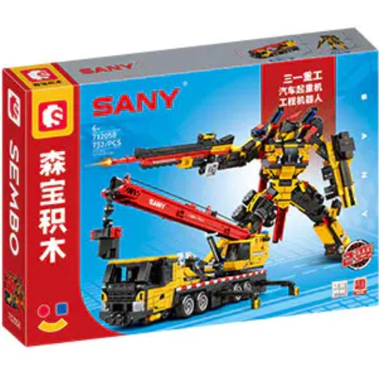 Jual Sembo Block 712058 Robot Truck Crane 2in1 - 752pcs Brick | Shopee ...