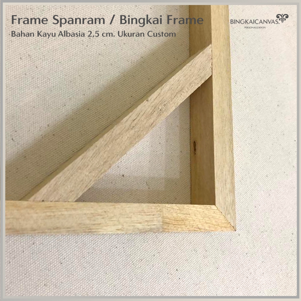 Jual Spanram Kanvas Frame Kayu Kanvas Berbagai Ukuran | Shopee Indonesia