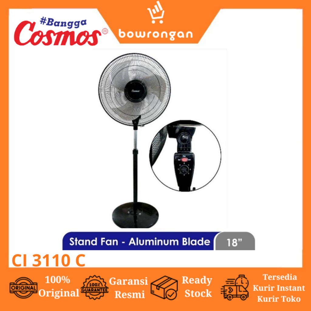 Jual COSMOS KIPAS INDUSTRIAL STAND FAN 18-TIF / TIF 1801 S | Shopee ...