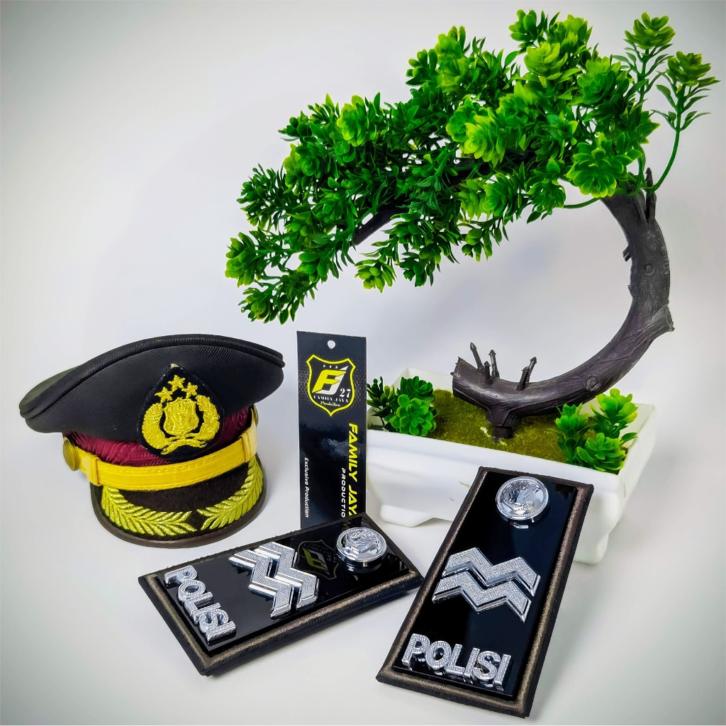 Jual Pangkat Polisi Bintara Pdh AIPTU Full Mika Glossy List Coklat ...
