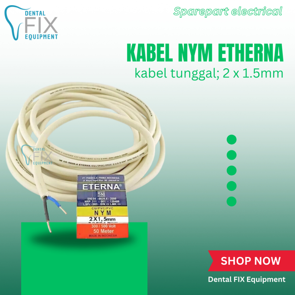 Jual Kabel Listrik Eterna 2x1,5mm | Shopee Indonesia
