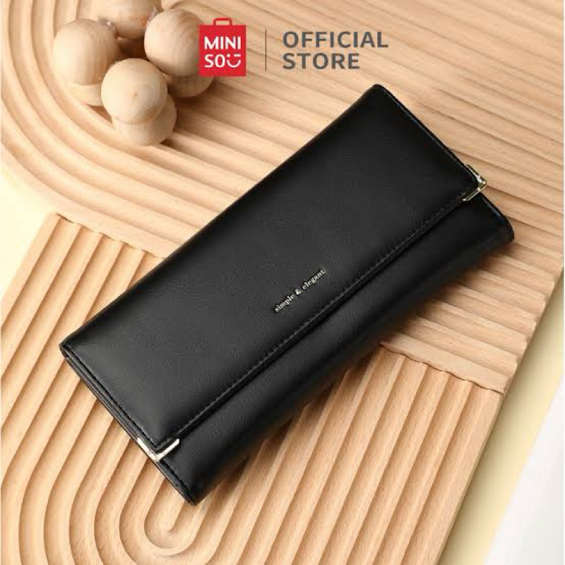 Jual Miniso Long Bifold Wallet / Dompet panjang wanita miniso | Shopee Indonesia