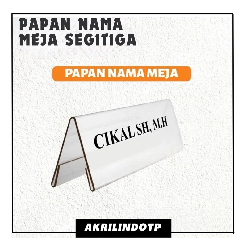 Jual Papan Nama Meja Akrilik Akrilik Papan Nama Meja Panitia Display ...