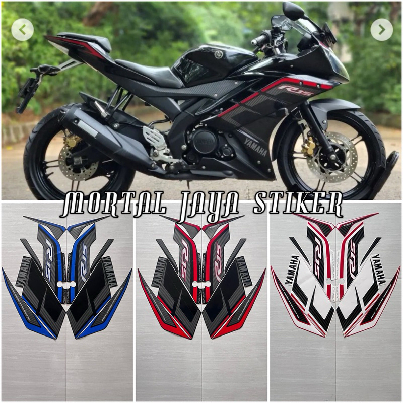 Jual STIKER STRIPING LIS LES BODY MOTOR YAMAHA R15 V2 2015 2016 ...