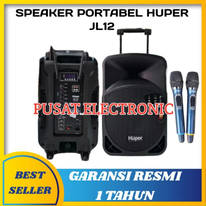 Jual Speaker Portable Huper JL12 Original Speaker 12inch Garansi Resmi | Shopee Indonesia