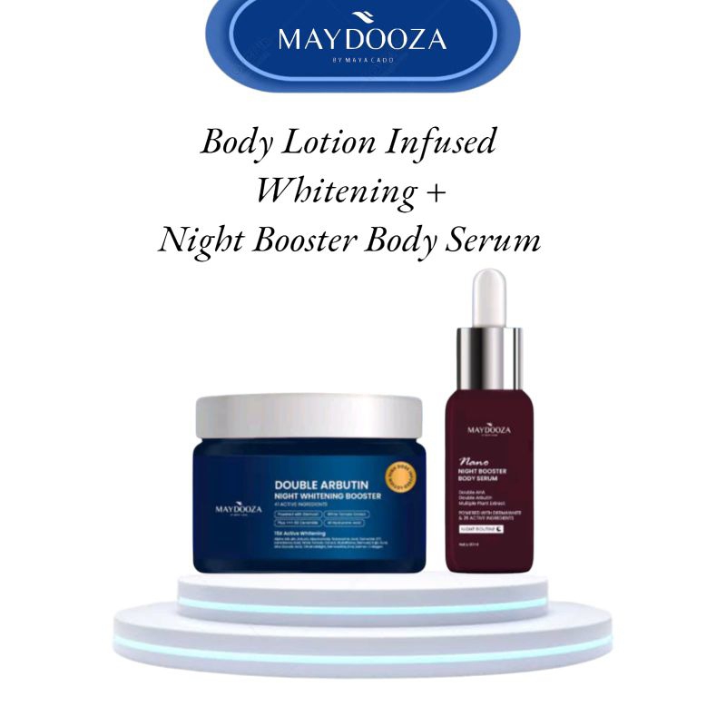 Jual Maydooza Body Lotion Infused Whitening + Night Booster Body Serum ...