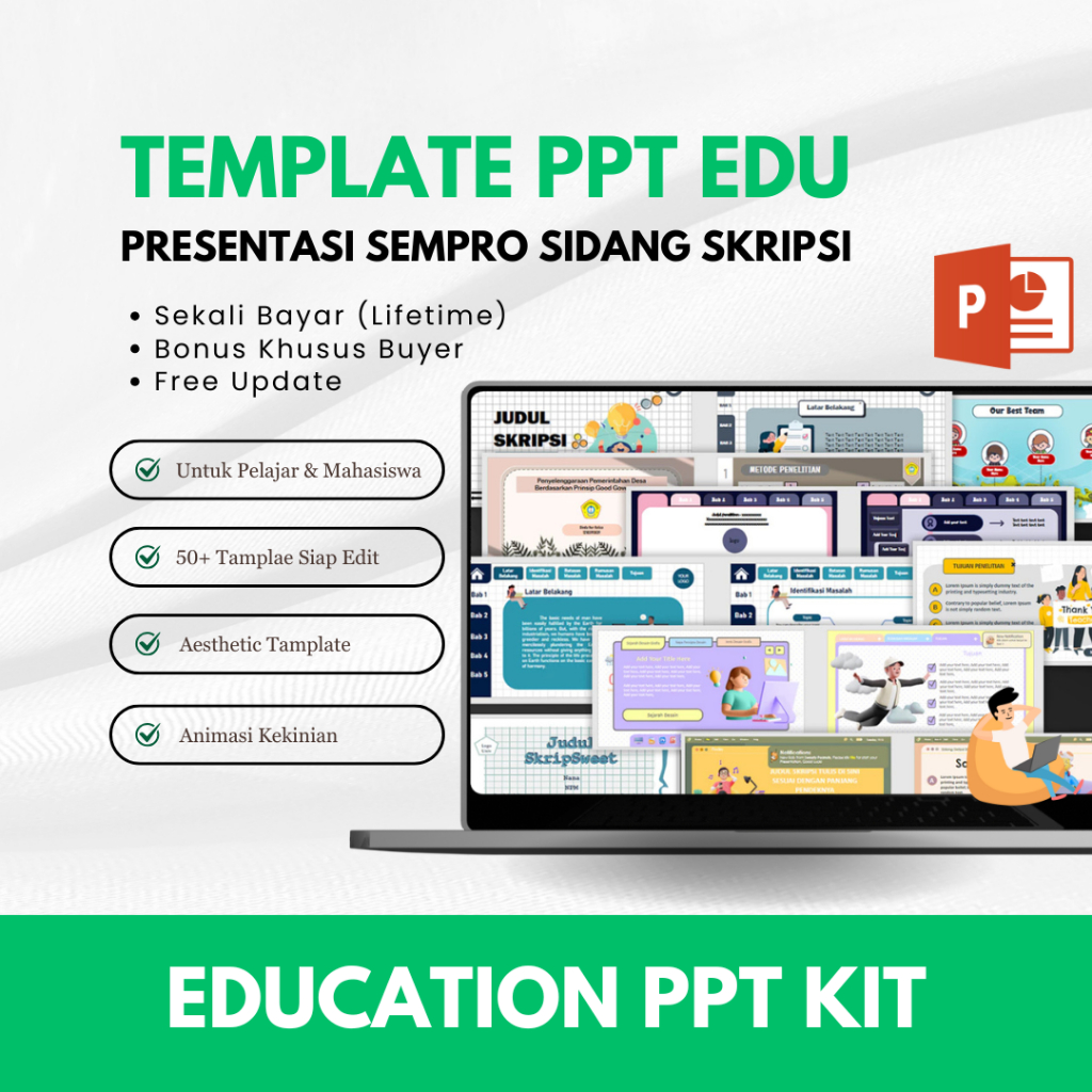 Jual Template PPT Presentasi Animasi Sidang Skripsi Sempro | Shopee ...