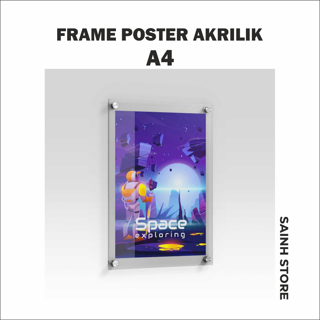 Jual FRAME POSTER AKRILIK UKURAN A4 | Shopee Indonesia