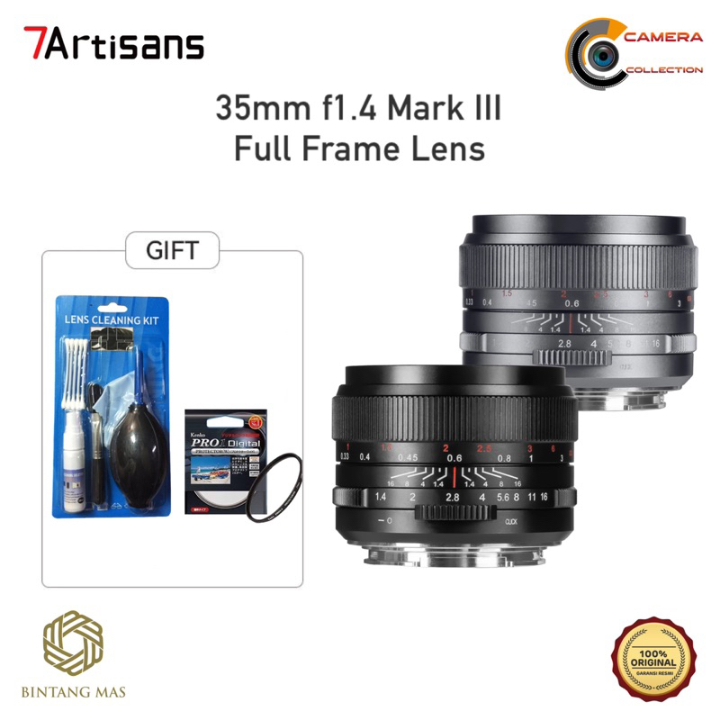 Jual 7Artisans 35mm f1.4 Mark III Full Frame Lens | Shopee Indonesia