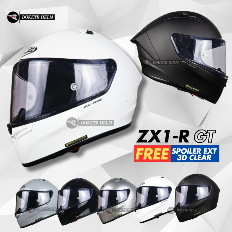 Jual Helm NJS ZX-1R GT SOLID - Helm Full Face Polos NJS GT ORIGINAL | Shopee Indonesia