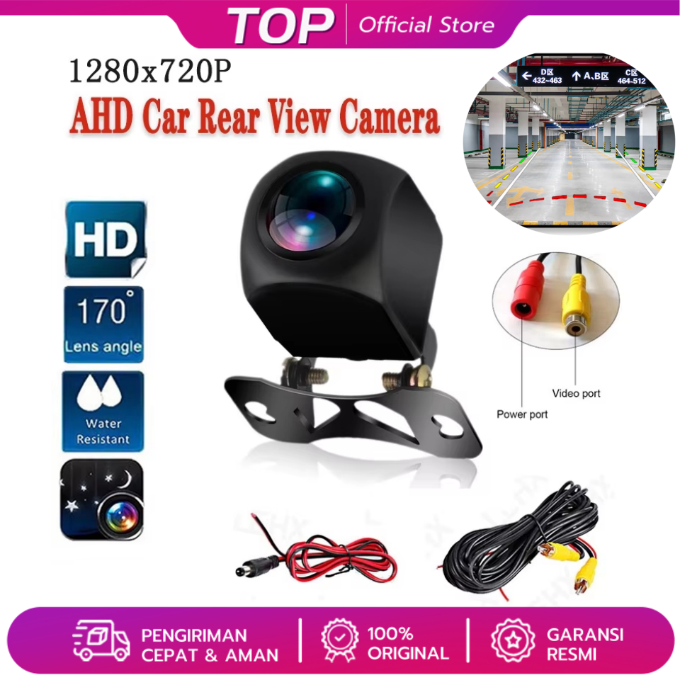 Jual Orca terbaru AHD 720P resolusi mobil anti air terbalik parkir kamera malam penglihatan ...