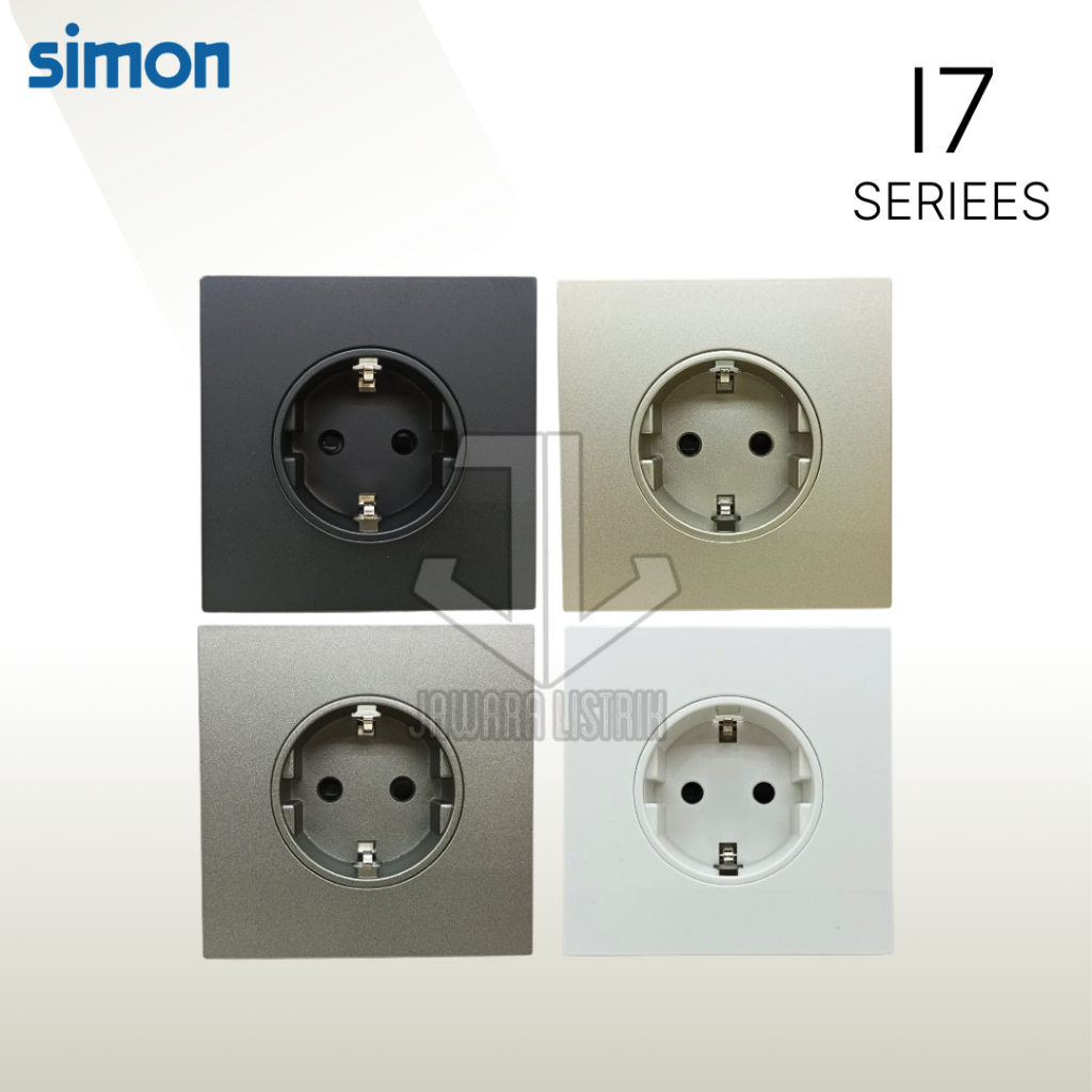 Jual SIMON STOP KONTAK I7 701687N SERIES 16A AMPERE BLACK CHAMPAGNE ...