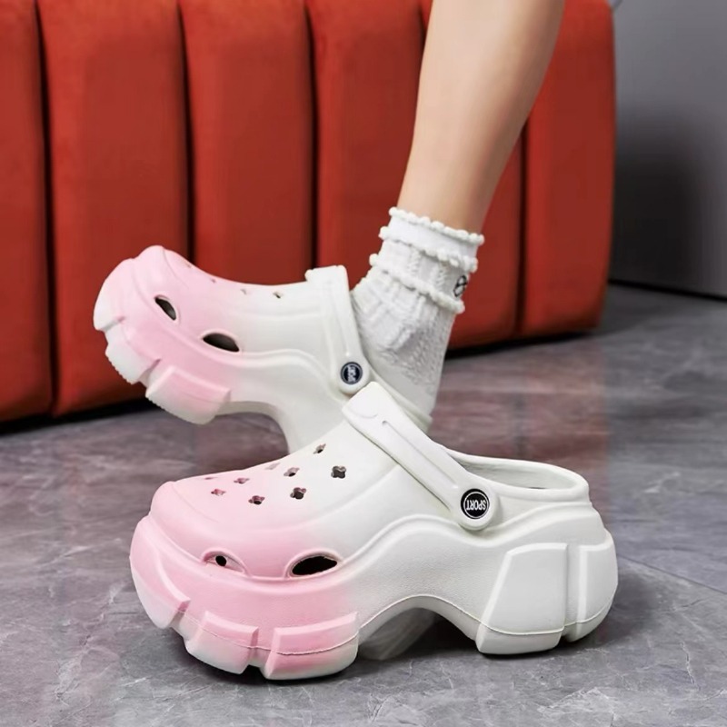 Jual Sepatu biasa slipper Sepatu yang meningkat tinggi Bawah tebal7cm ...