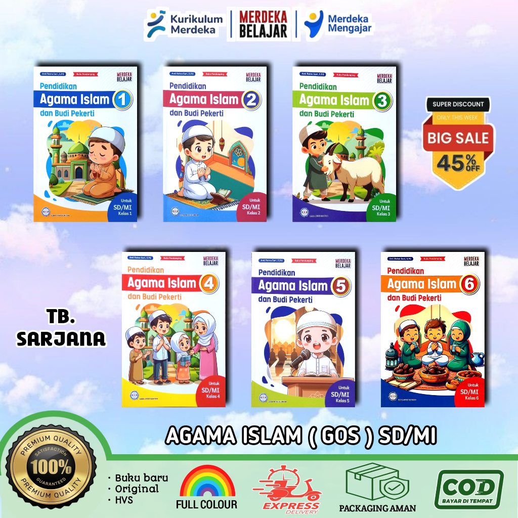 Jual BUKU SISWA AGAMA ISLAM KELAS 1,2,3,4,5,6 SD/MI KURIKULUM MERDEKA - GLOBAL OFFSET SEJAHTERA ...