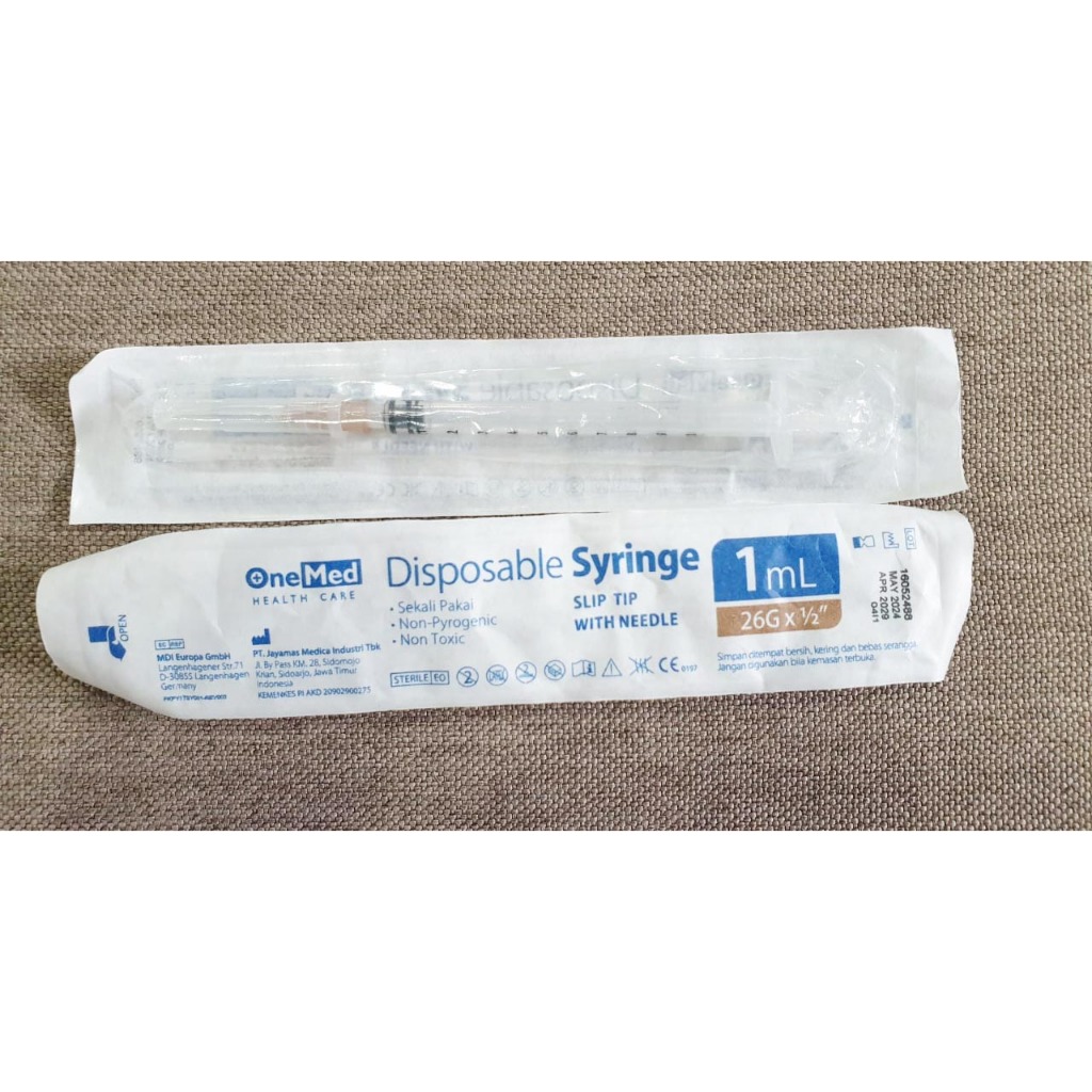 Jual ONEMED - disposable syringe 1 ml | Shopee Indonesia