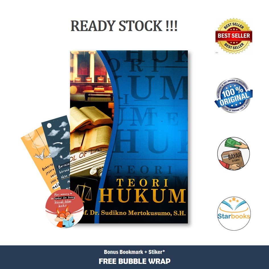 Jual Maha Karya Pustaka - Buku Teori Hukum by Prof. Dr. Sudikno ...