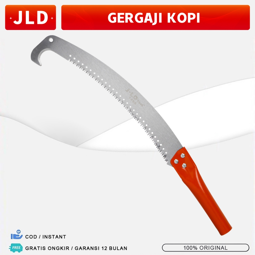 Jual JLD Gergaji Dahan Kopi Lengkung 14" Gagang Pipa Besi Pruning Saw Gergaji Kait | Shopee ...