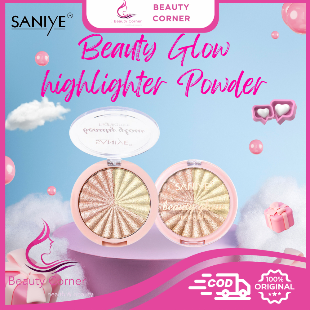 Jual Saniye Beauty Glow Highlighter Powder Palatte #E0155 | Shopee ...
