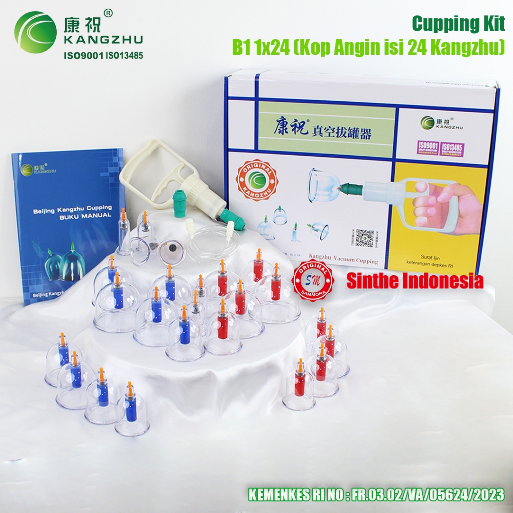 Jual Alat Bekam Kang zhu / Kop Angin Kangzhu isi 24 KZ24, isi 12 KZ12, isi 6 KZ6 / Bekam Komplit ...