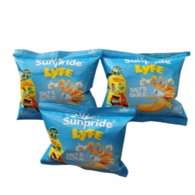 Jual Sunpride Lyfe Keripik Pisang Rasa Salt Garlic 12 gram | Shopee ...
