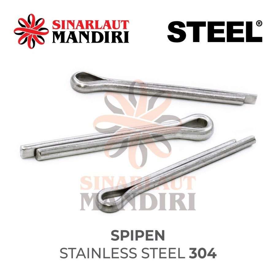 Jual Spipen Stainless Steel 304 / Cotterpins SS / Split pin SS 8 x 90 ...