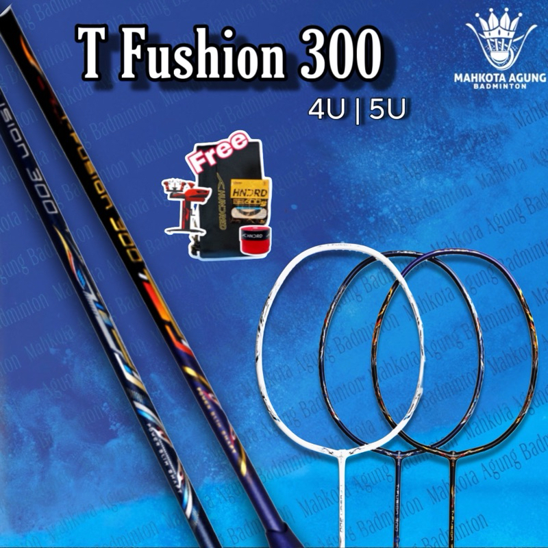 Jual RAKET BADMINTON HUNDRED T FUSHION 300 ORIGINAL HNDRD FREE COVER ...