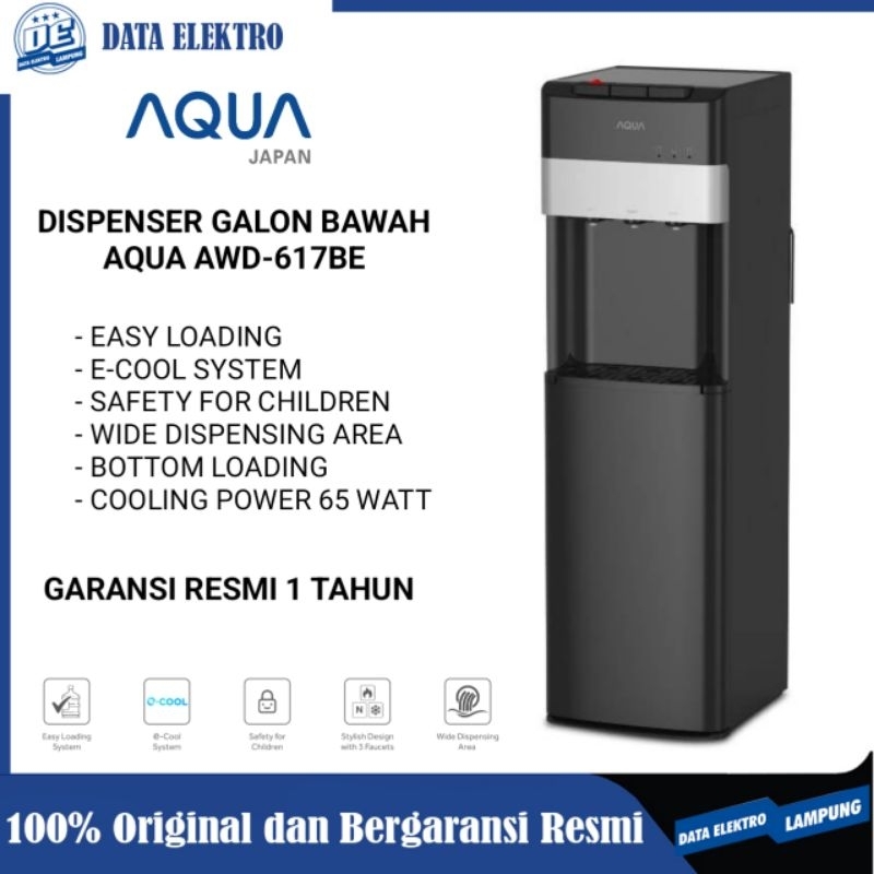 Jual Dispenser Galon Bawah Aqua AWD-617BE Low Watt Garansi Resmi 1 ...