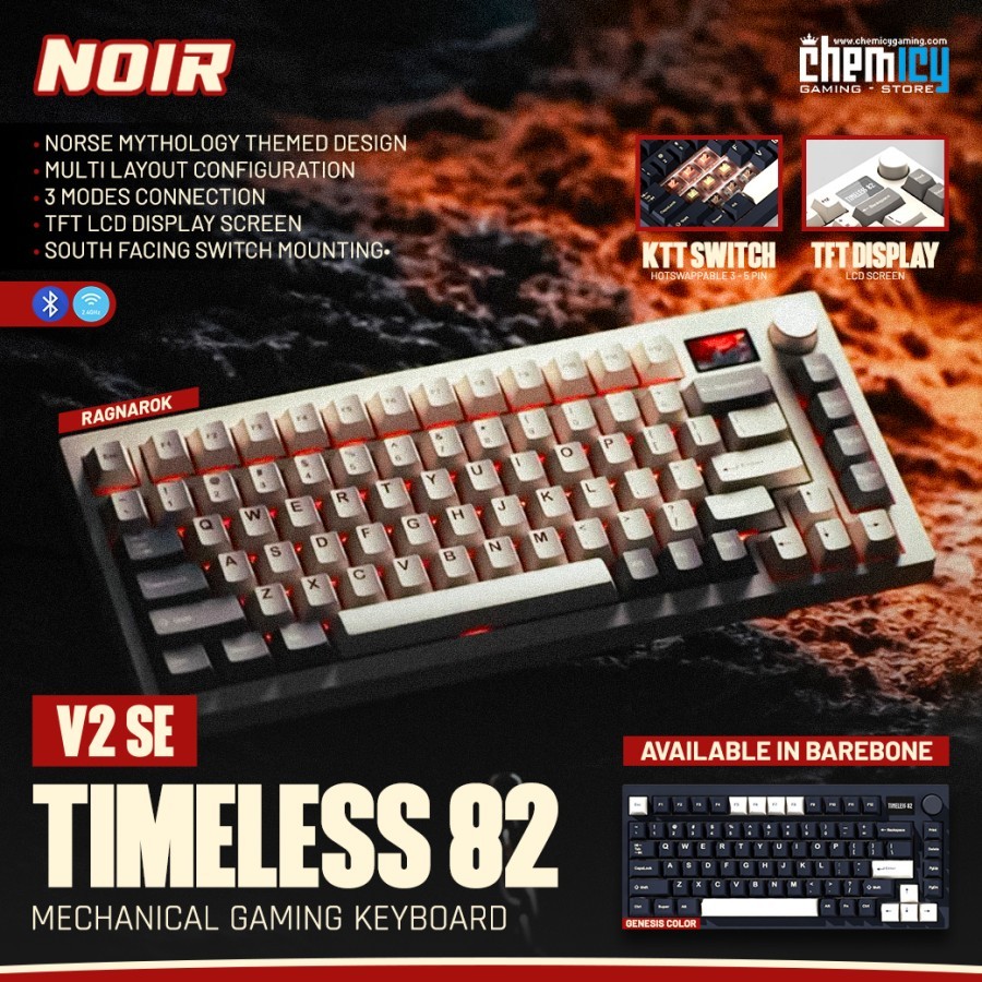 Jual Noir Timeless82 / Timeless 82 V2 SE Mechanical Gaming Keyboard ...