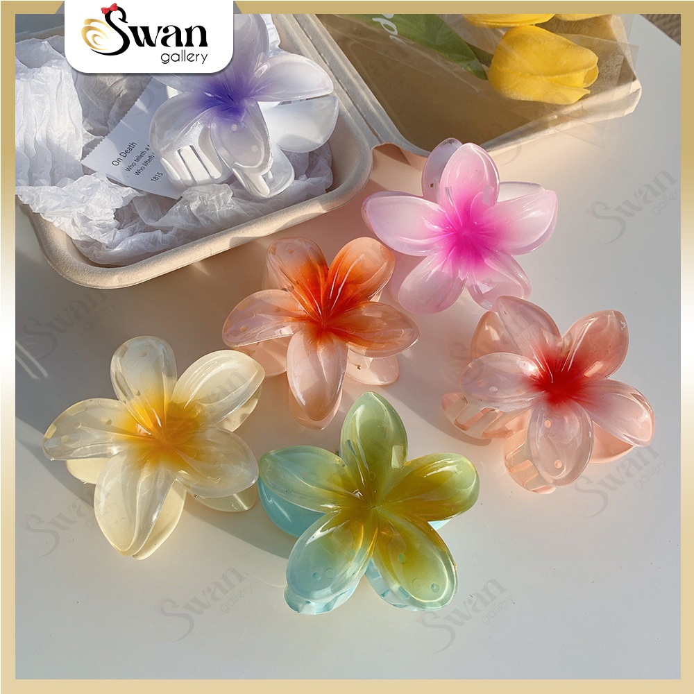 Jual Jepit Bunga Kamboja Bali 8 Cm Jedai Flower Hair Clip Bunga Bali ...