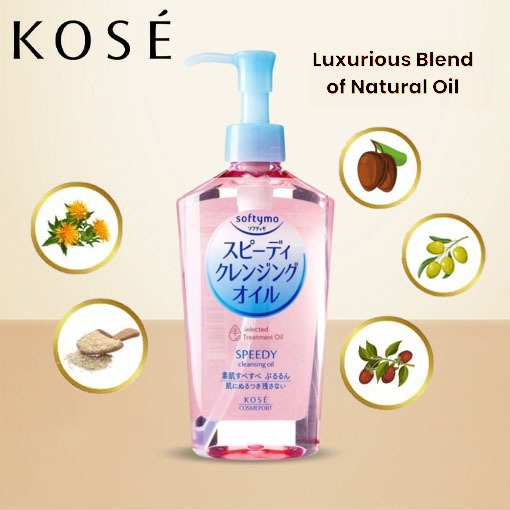 Jual Kose Cosmeport Softymo Speedy Cleansing Oil 230ml | Shopee Indonesia
