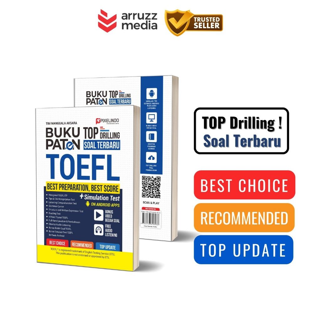 Jual Buku Paten TOP Drilling Soal Terbaru TOEFL arruzzmediastore | Shopee Indonesia