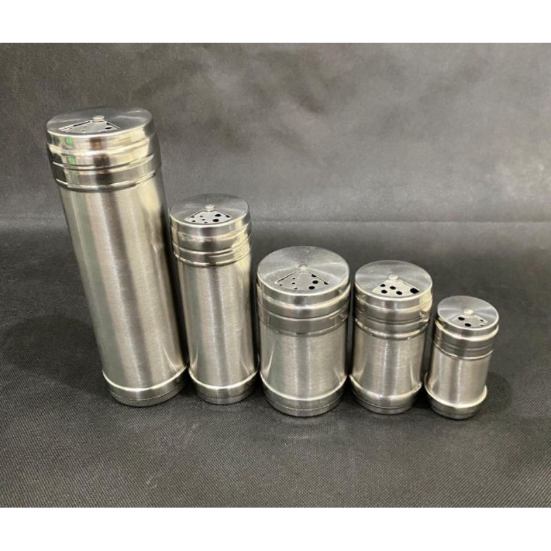 Jual Salt Pepper Shaker / Botol Lada Garam Stainless Steel / Wadah ...