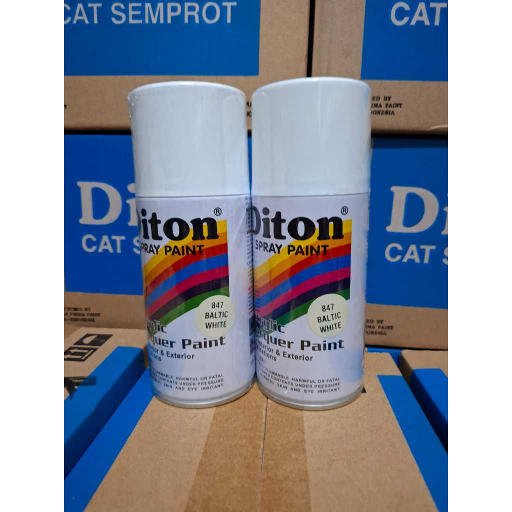 Jual Cat Pilox Diton BALTIC WHITE 847 300cc warna Putih Tulang pylox ...