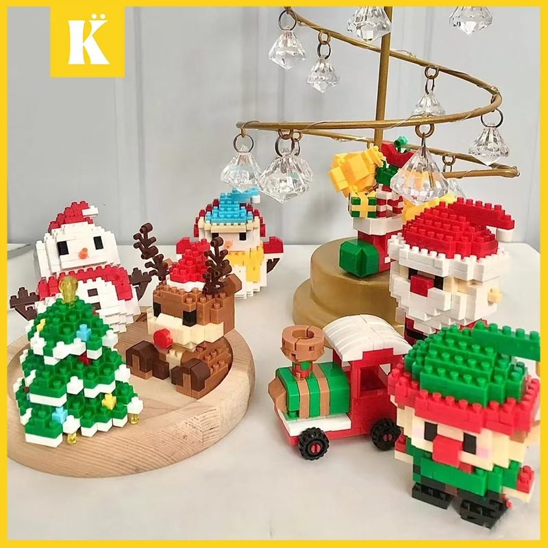 Jual Keeppley Mainan Balok Kecil Christmas Gift Building Block Bricks ...