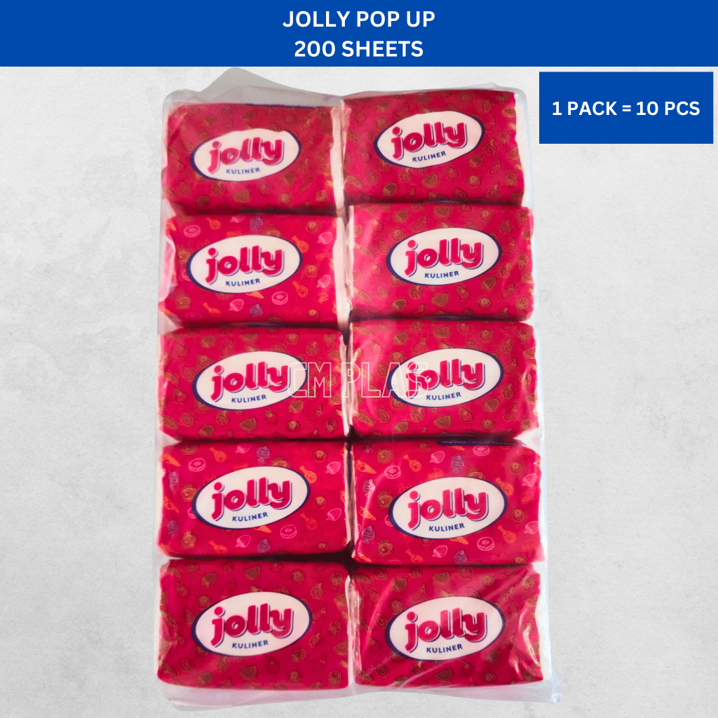 Jual Tissue Tisu Jolly Pop Up Kecil 10 x 200 Sheets | Shopee Indonesia