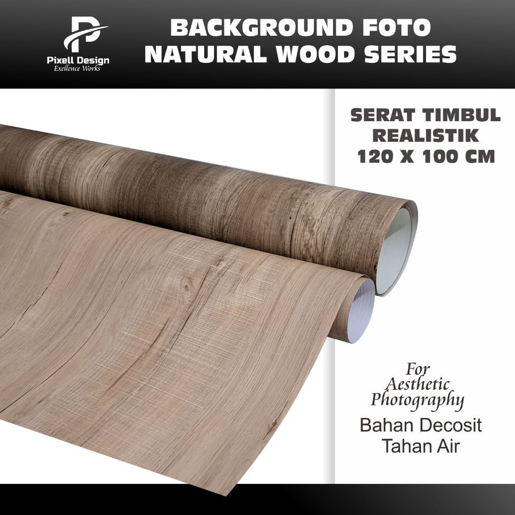 Jual Background Foto / Alas Foto Produk Corak Kayu 120 x 100 cm, TEXTUR ...