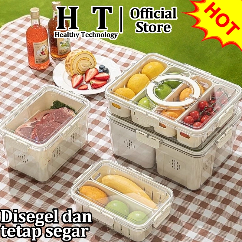 Jual HT Kotak penyimpanan makanan ringan Tempat makan bumbu dapur Wadah ...