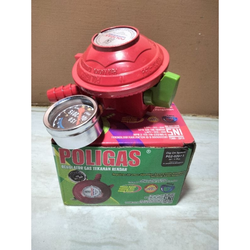 Jual Regulator gas Poligas (Pengaman Ganda) | Shopee Indonesia