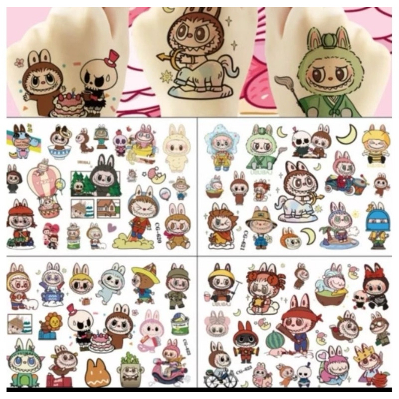 Jual Tatto Labubu Sticker Tangan Labubu | Shopee Indonesia