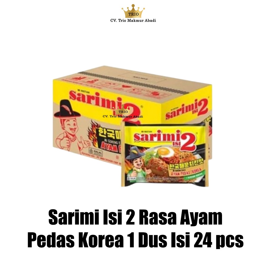 Jual Sarimi Isi 2 Goreng Rasa Pedas Korea 120g 1 Dus Isi 24 pcs | Shopee Indonesia