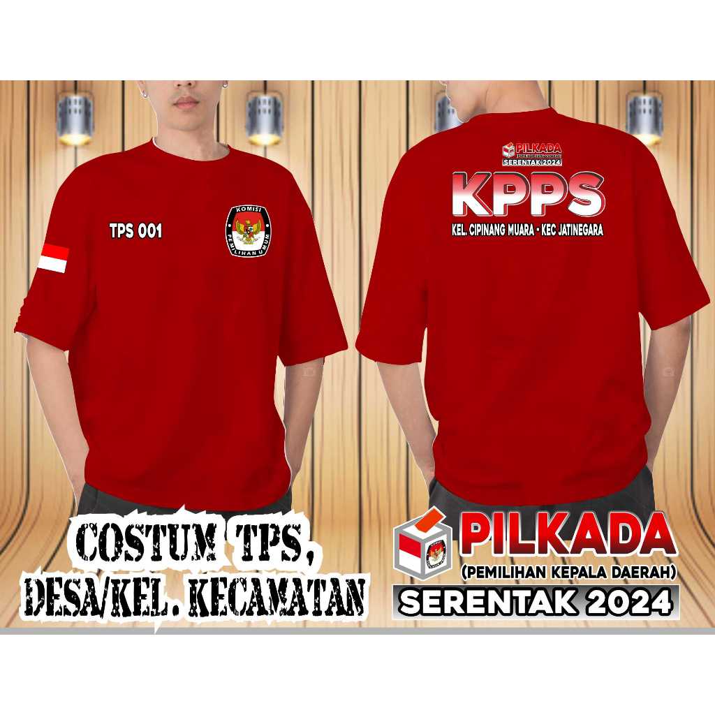 Jual KAOS KPPS PILKADA SERENTAK 2024 LOGO RESMI KPU | Shopee Indonesia